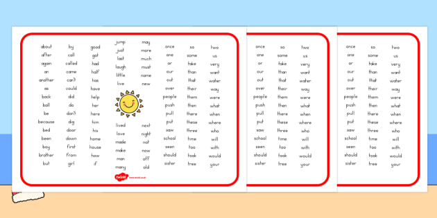 Christmas Themed Word Mat (teacher made)