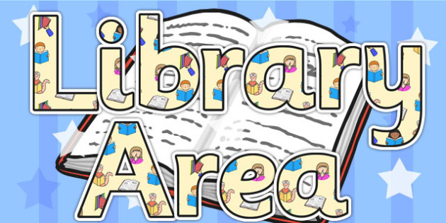 Library Area Display Lettering - library area, letters, areas