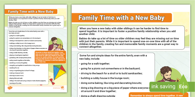 Family Time with a New Baby Guide | Baby and Family