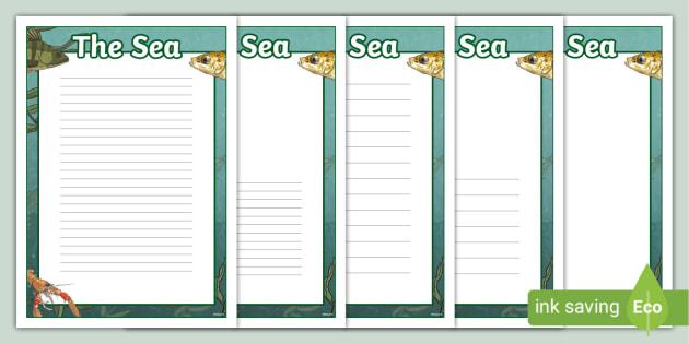 Sea Poem Writing Frame (teacher made)