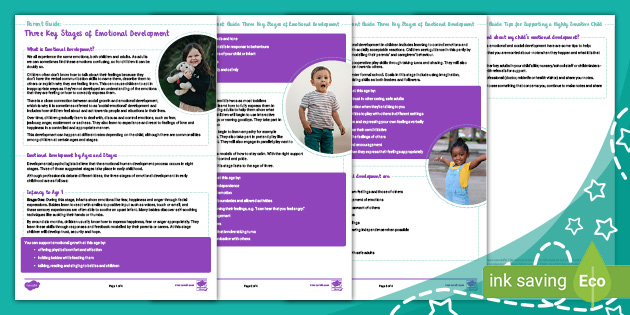 Parent Guide: Three Key Stages of Emotional Development