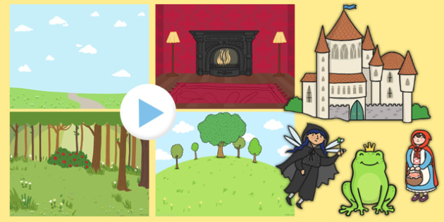 Traditional Tales Themed Editable PowerPoint Background Template