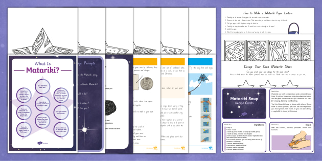 * NEW * Māori/English Matariki Craft Activity Pack