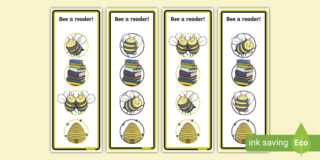 Bee a Reader! Bookmarks (teacher made)