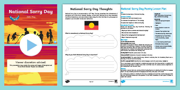 National Sorry Day Poetry Resource Pack | Teacher Resources