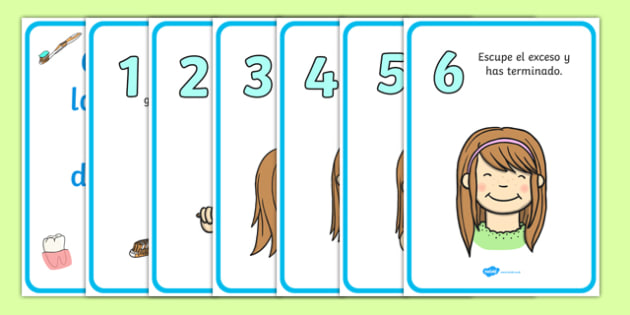Como lavarse los dientes (teacher made)