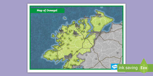 Map of Donegal (teacher made)