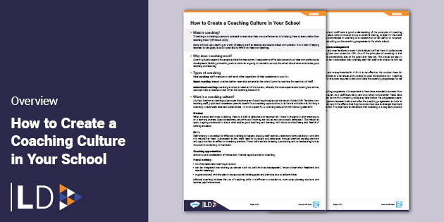 How to Create a Coaching Culture in Your School