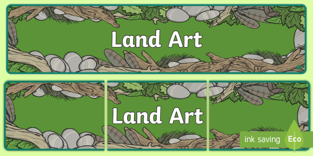Land Art Display Banner