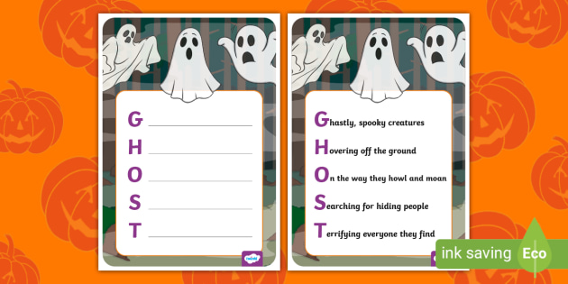 Halloween Poem Template • Twinkl.com.au