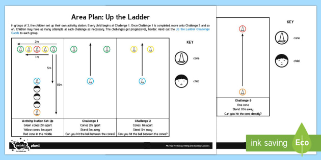Up the Ladder Hockey Shooting Activity Adult Guidance