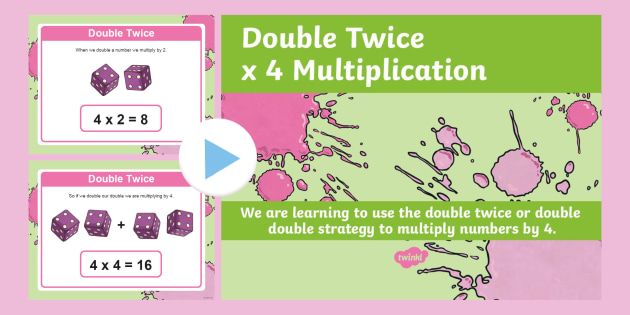 Double Twice Strategy PowerPoint (teacher made)