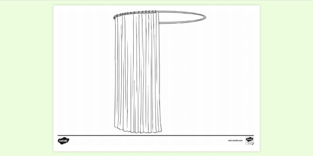 FREE! - Curtain Colouring Sheet | Colouring Sheets