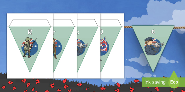 Remembrance Day Bunting | Australian Primary Resource