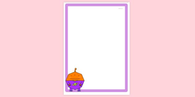 FREE! - Octagon Page Border | Page Borders | Twinkl Resources