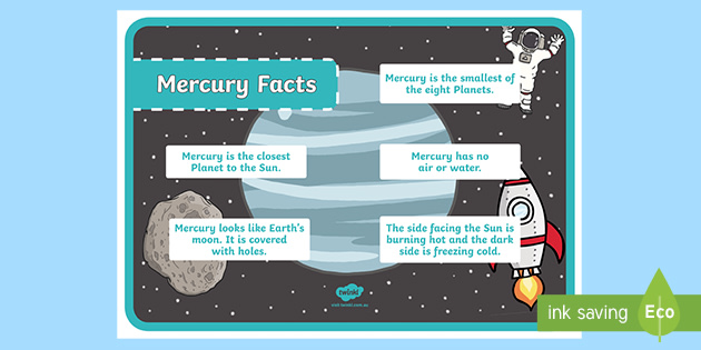 Mercury Facts Display Poster (teacher made)