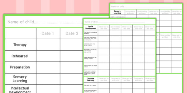 SEN Observation Sheets - sen, observation sheets, observation