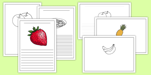 Fruit Salad Writing Frames (teacher made)