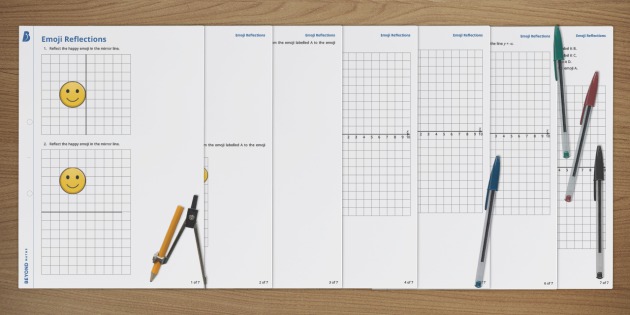 👉 😊 Emoji Transformations - Reflections (teacher made)