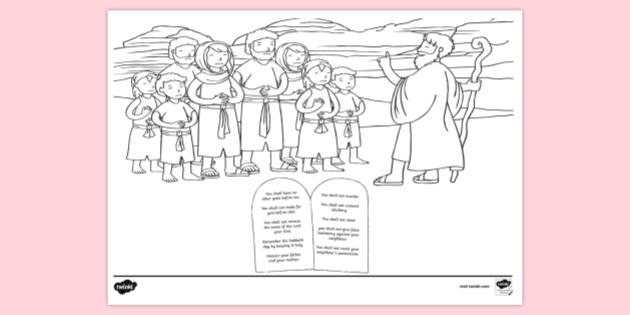 FREE! - Commandments Colouring Page | Colouring Sheets