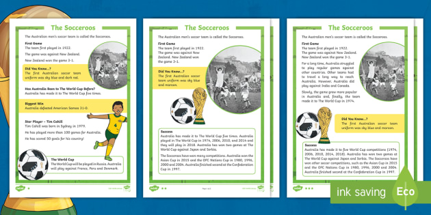 F-2 Socceroos Differentiated Fact File