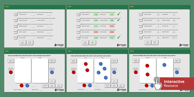 👉 Interactive Ratio Questions | Ratio | Beyond Maths