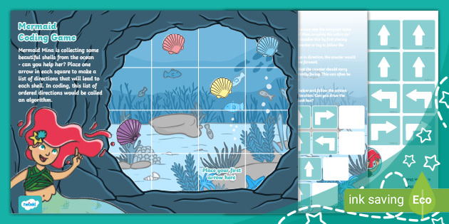 Mermaid Coding Game (teacher made)