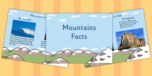 Mountain Facts PowerPoint - mountains, mountain facts, facts
