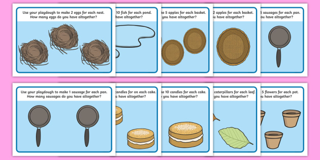 Multiplication Playdough Mats