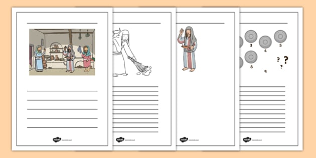 The Lost Coin Writing Frames (teacher made)