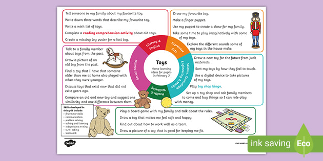 Toys P2 Mini Home Learning Topic (teacher made)