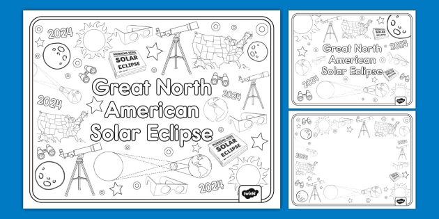 eclipse coloring sheet