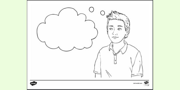 FREE! - Thought Bubbles Colouring | Colouring Sheets