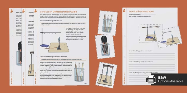 Conduction Demonstrations Pack| KS3 Physics | Beyond