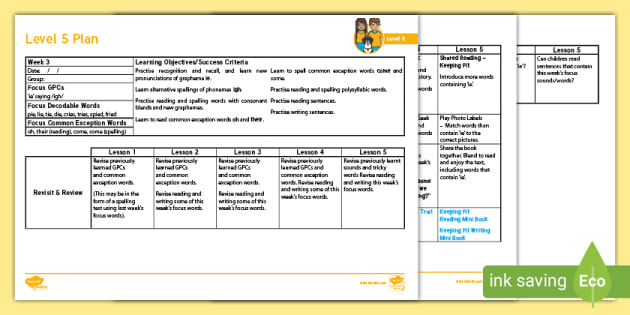 'ie saying igh' Lesson Plan - Level 5 Twinkl Phonics
