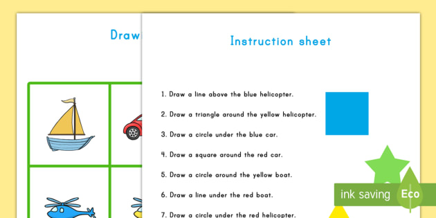 FREE Listen and Do Auditory Memory Activity: Four Words