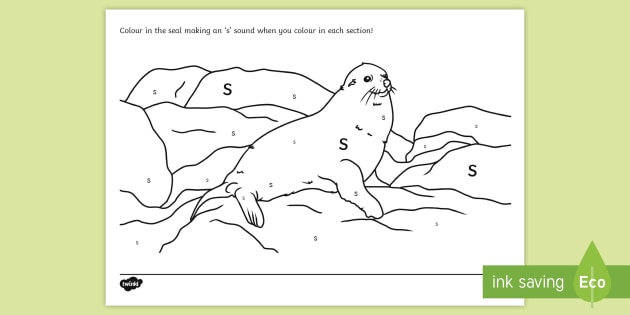Initial S Sound Colouring Page (teacher made)