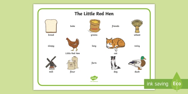 Little Red Hen Guide Readinglesson Plan - zerogoodsite