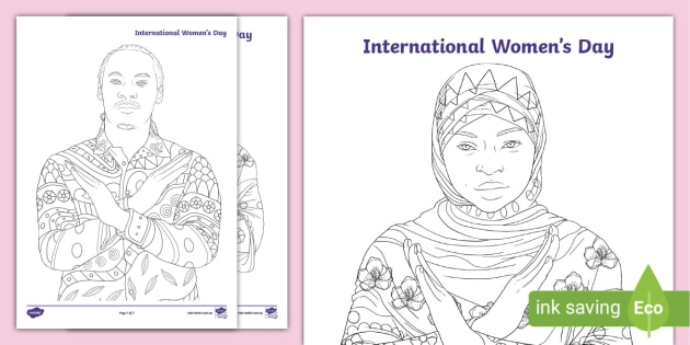 #BreakTheBias Colouring Sheet (teacher made)