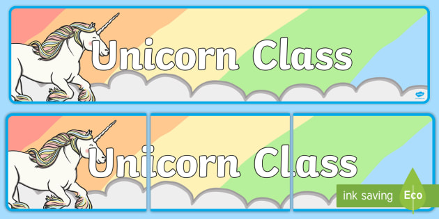 FREE! - 👉 Unicorn Class Display Banner (teacher made)