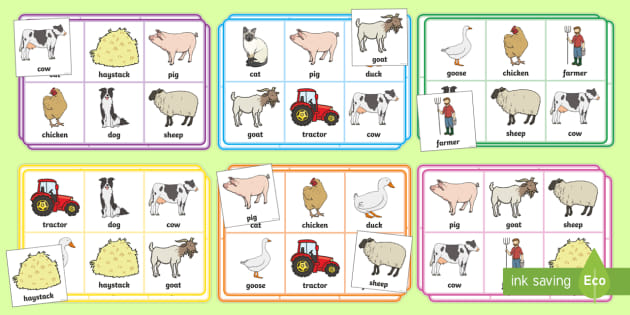 The Farm Aistear Bingo (teacher made)