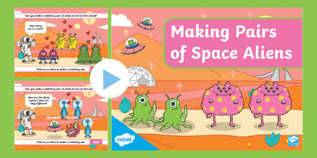 👉 Making Pairs of Space Aliens PowerPoint (teacher made)