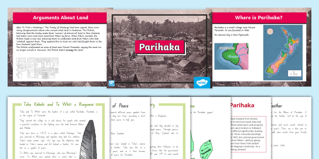 Parihaka Resource Pack (teacher made)