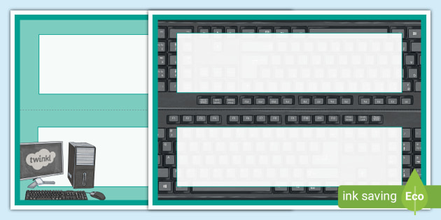 Computer Area Fold Over Signs (teacher made)