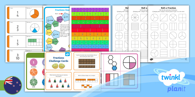 Level 2 Fractions Supporting Activity Pack (Teacher-Made)