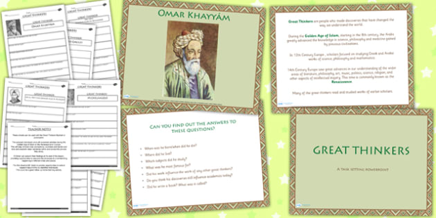 Early Islamic Civilisation Great Thinkers Lesson Teaching Pack