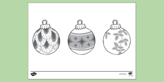 Christmas Baubles • Twinkl.ca