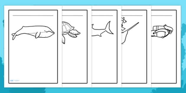 Under the Sea Writing Frames (teacher made)