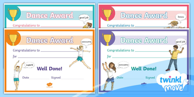 Blank Dance Applications Printable