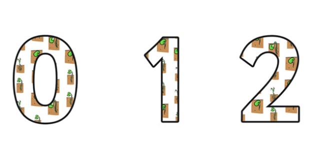 FREE! - Growth Small Display Numbers (teacher made)